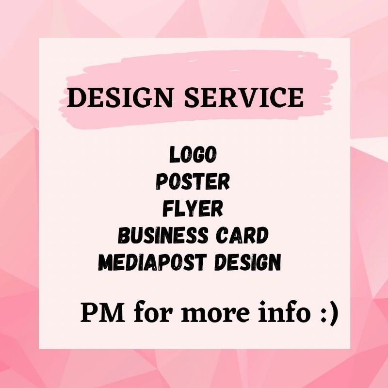 Design Service Logo Design/Poster/Business Card | Shopee Malaysia
