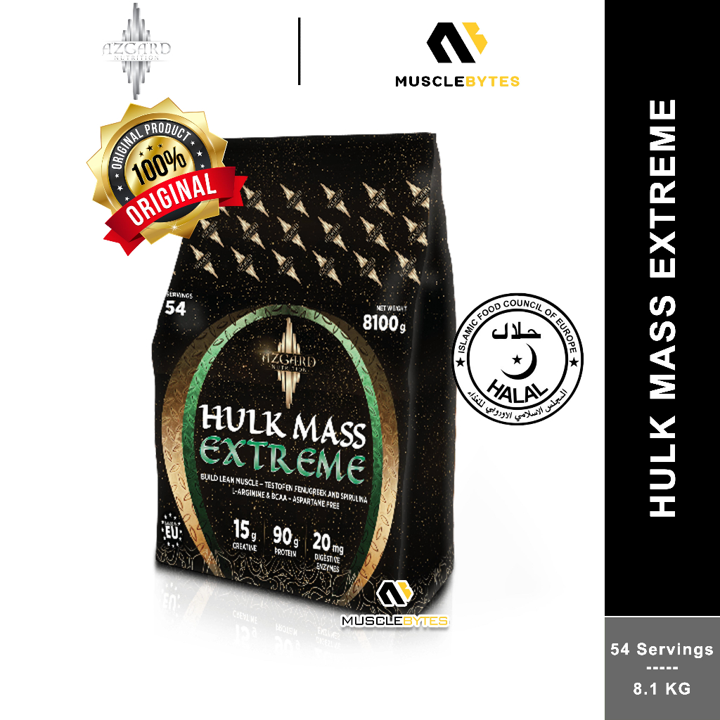 Azgard Nutrition - Hulk Mass Extreme [8.1KG / 54 Servings] [Mass Gainer ...