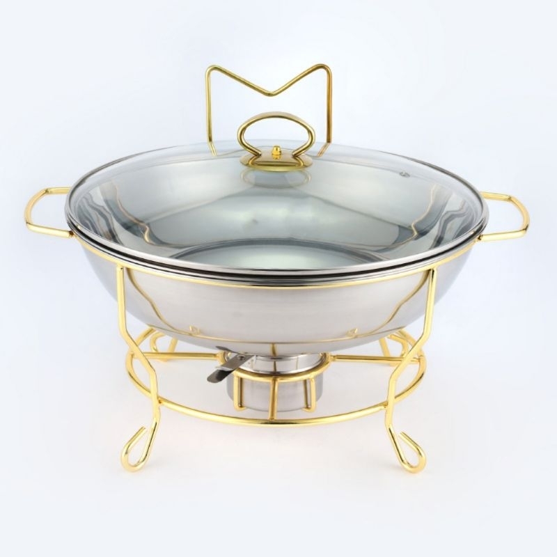 KT WARE 4L / 8L Stainless Steel round chafer / chafing dish / buffet ...
