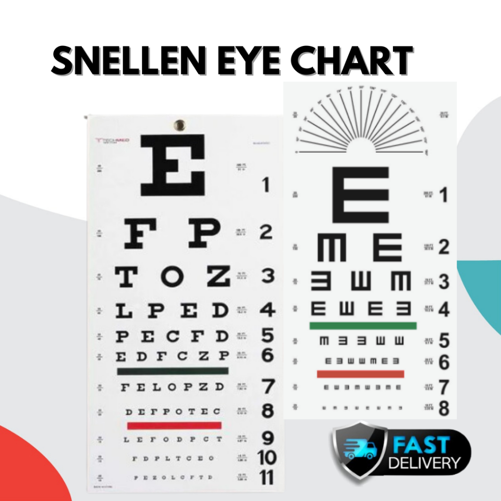 SNELLEN EYE CHART (PVC material with high durability) | Shopee Malaysia