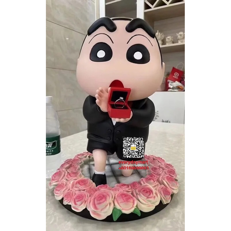 CRAYON🔥SHIN CHAN PROPOSE MARRIAGE SCENE🔥ACTION FIGURE TOYS STATUES💥蜡笔小 ...