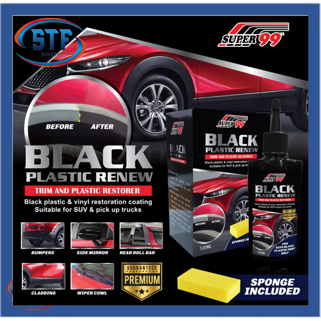 Super 99 Black Plastic Renew Trim & Plastic Restorer Black Plastic ...