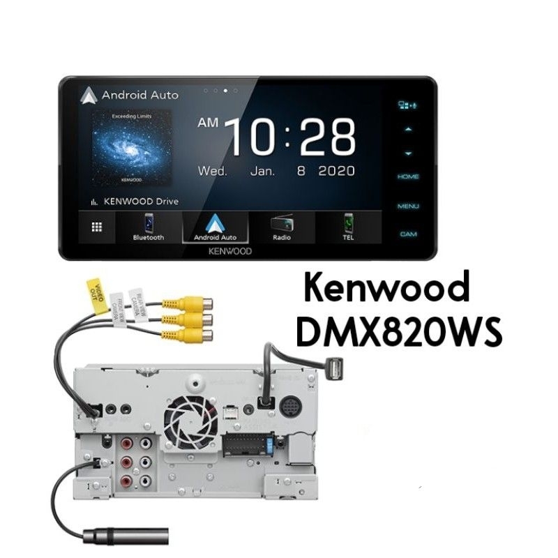 KENWOOD DMX820WS - DIGITAL MEDIA RECEIVER WITH 7.0"WVGA DISPLAY ...