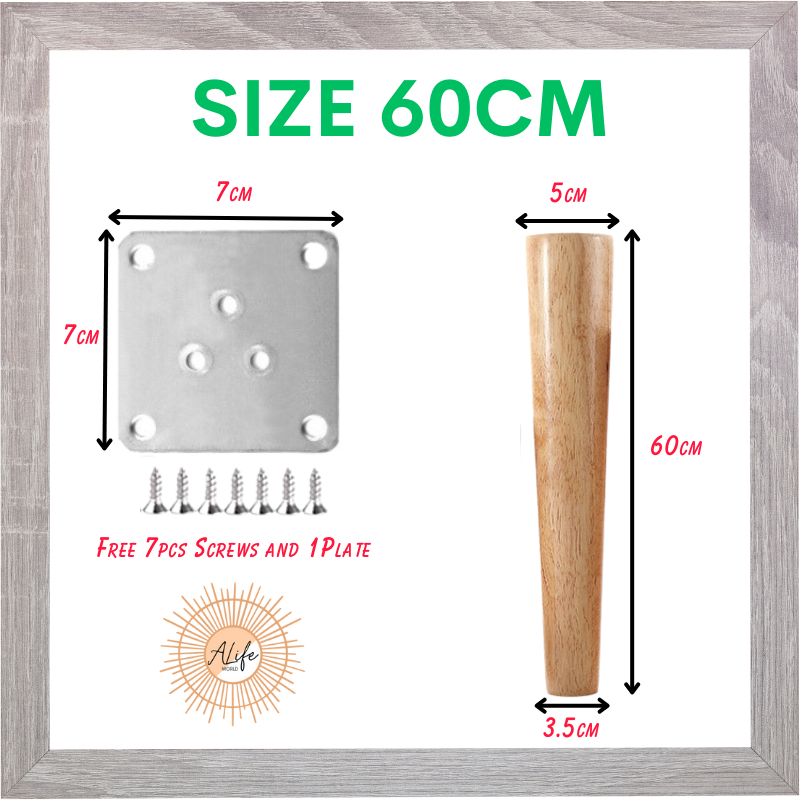 ALife Kayu Sofa Kaki Solid Wood Leg Kaki Katil Kaki Kabinet Kaki Kerusi ...