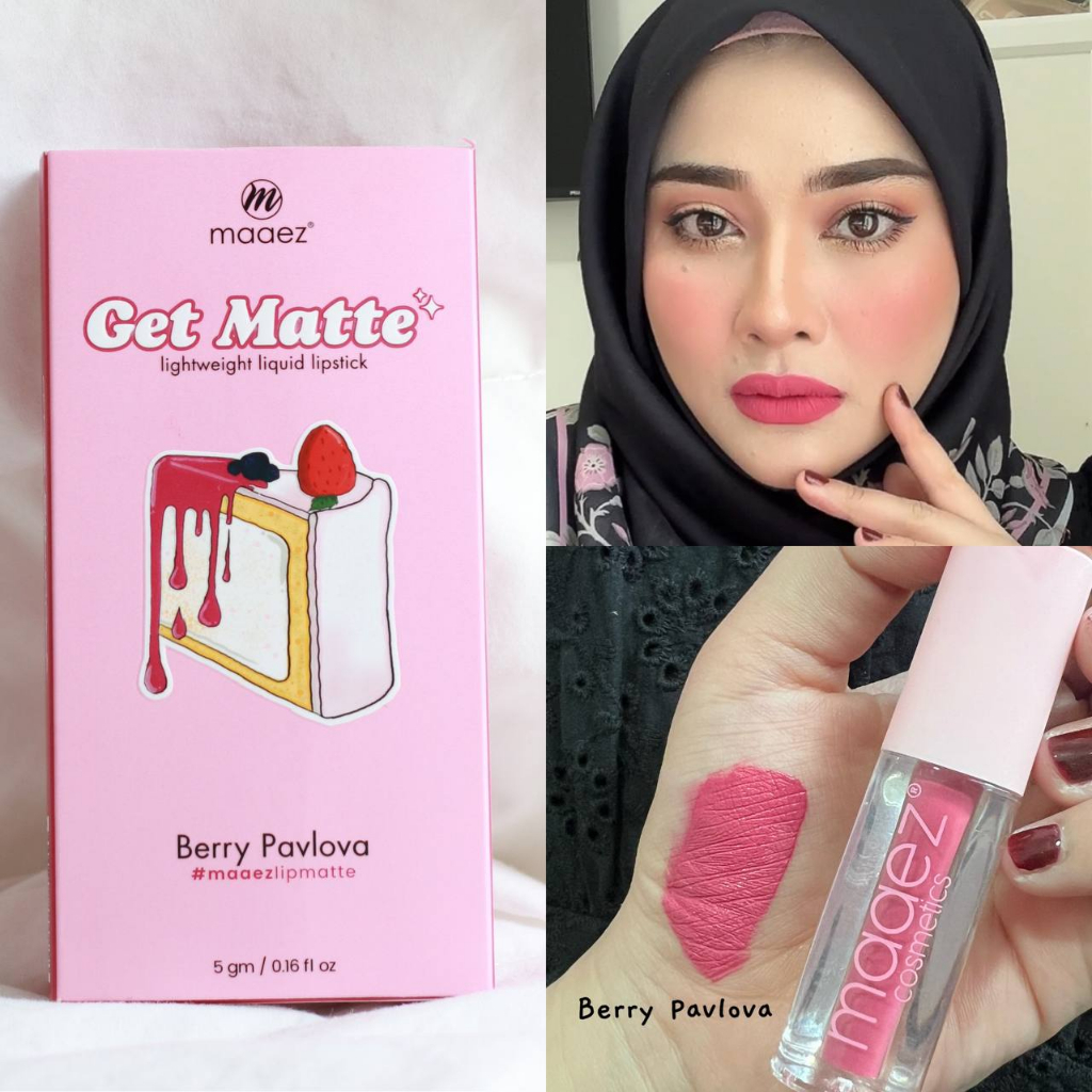 Maaez Lipmatte Get Matte Lightweight Liquid Lipstick Danish MM Sprinkle ...