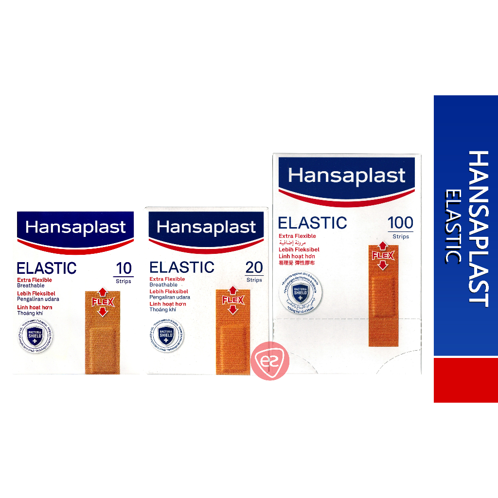 Hansaplast Elastic Wound Plaster Strips ( 10s ) / ( 20s ) / ( 100s ...