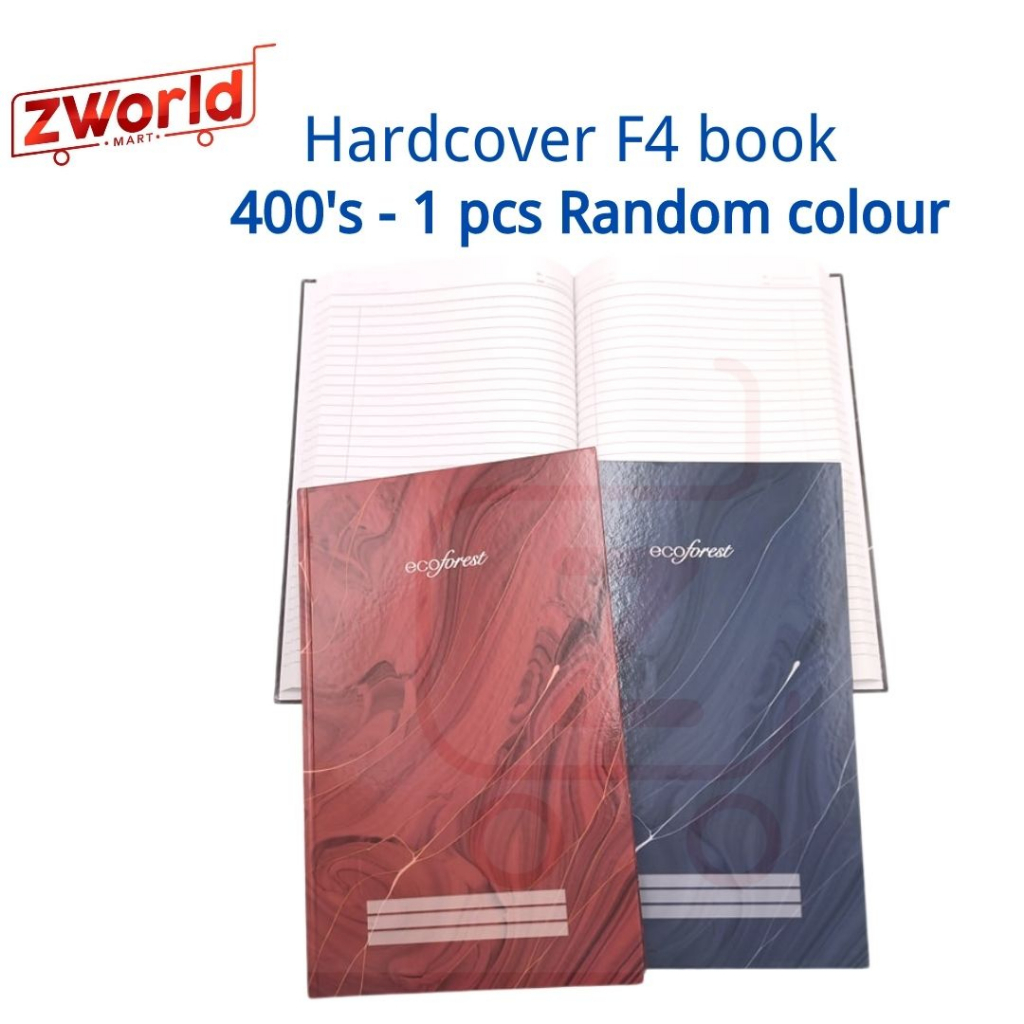 Eco forest F4 Hard Cover Foolscape Book 120& 200& 300& 400& 500's ...
