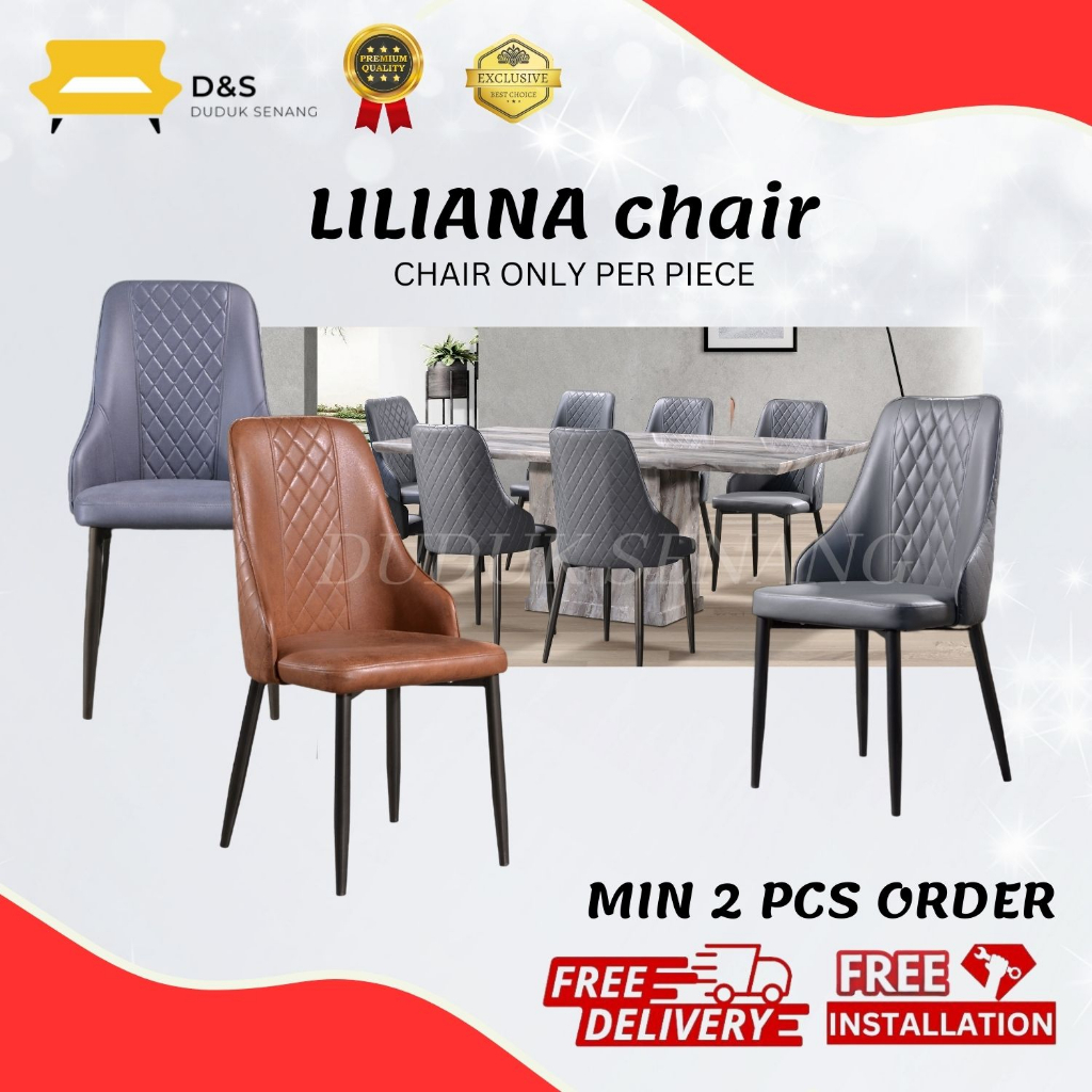 [ DUDUK MALAYSIA ] LILIANA Multifunctional Modern Dining Chair /Kerusi ...
