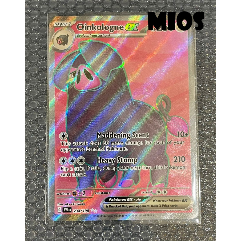 POKEMON TCG SINGLES - SCARLET & VIOLET (SV1EN) - OINKOLOGNE EX 234/198 ...