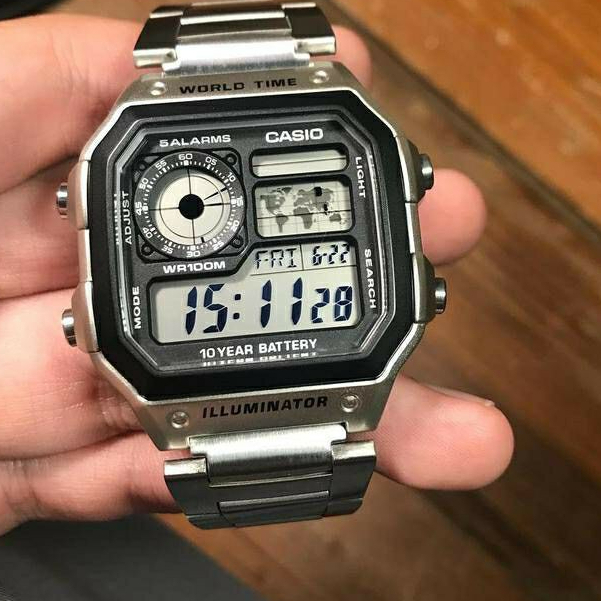 (Ready stock) Watch AE1200 World Time Digital Watch | Shopee Malaysia