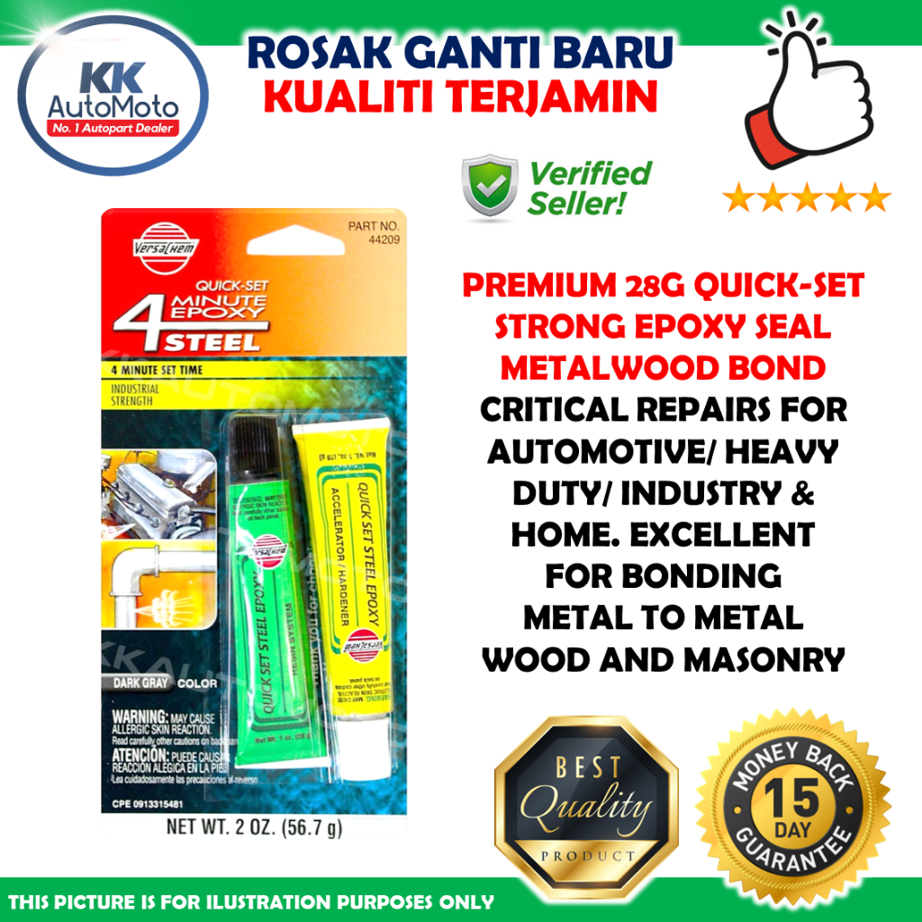 Premium Quick-Set Steel Strength 4 Minute Epoxy Metal Leaking Crack ...