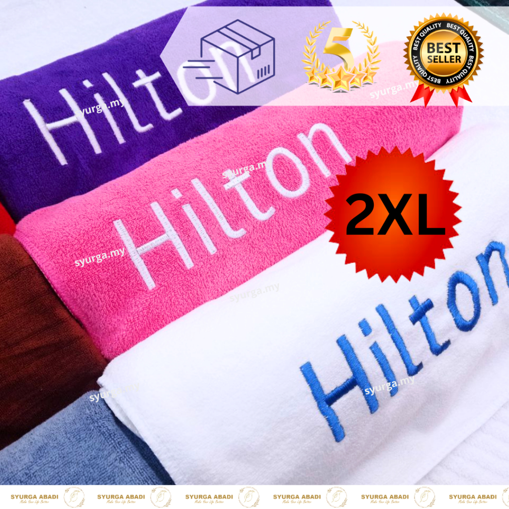 2XL Hotel Resort Bath Towel Tuala Hilton Extra Large Microfiber Soft ...