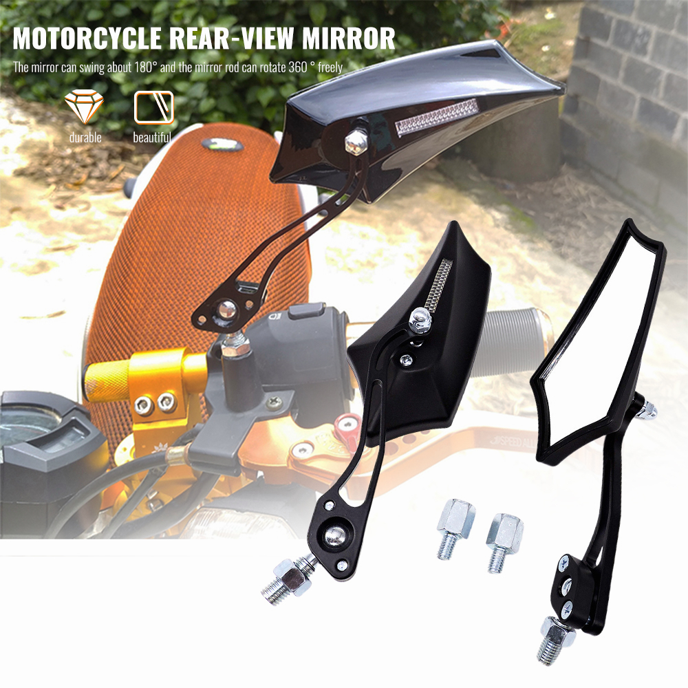 2PCS/Set 360 Degree Rotation Universal Motorcycle Rearview Mirror ...