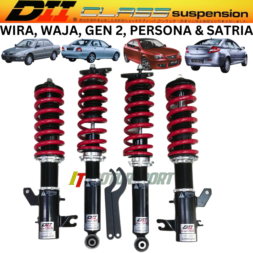 100% BOLEH SERVICE Waja/Wira/Satria/Persona/Gen2 DII Adjustable ...