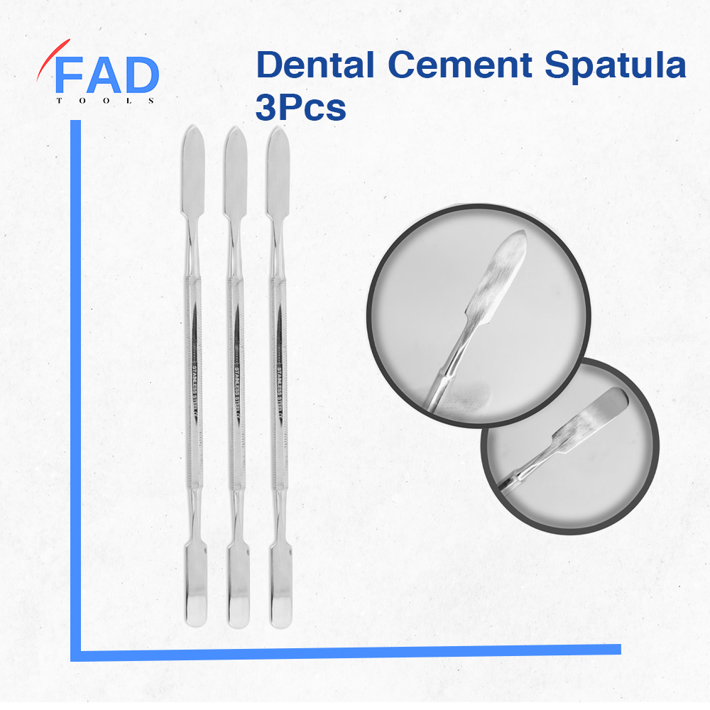 Dental Cement Spatula 3Pcs Mixing Lab Restorative Double Ended ...
