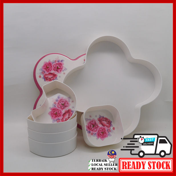 Barang Raya Melamine Party Serving Tray Set /Buffet Set/ Candy Food ...