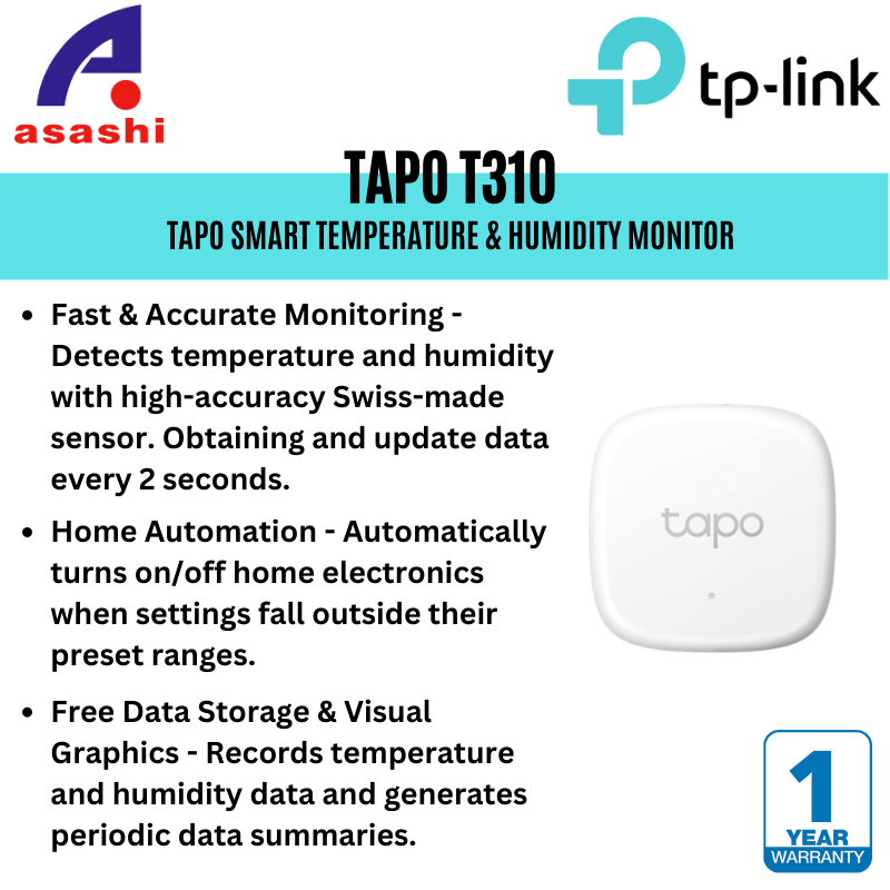 Tp-Link Tapo Smart Sensor & HUB (H100 / T100 / T110 / T310 / T315 ...