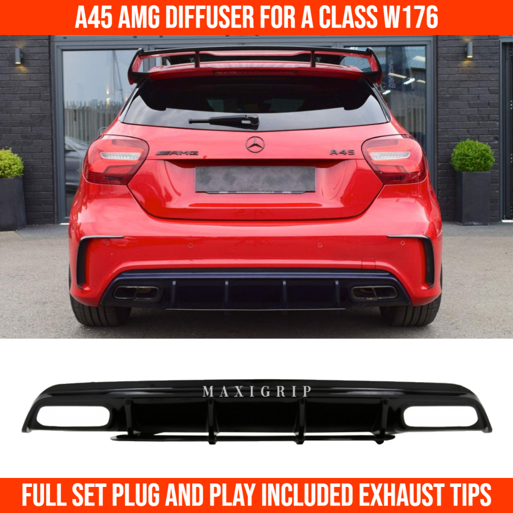 Mercedes Benz W176 A45 Rear diffuser edition 1 diffuser A250 W176 ...