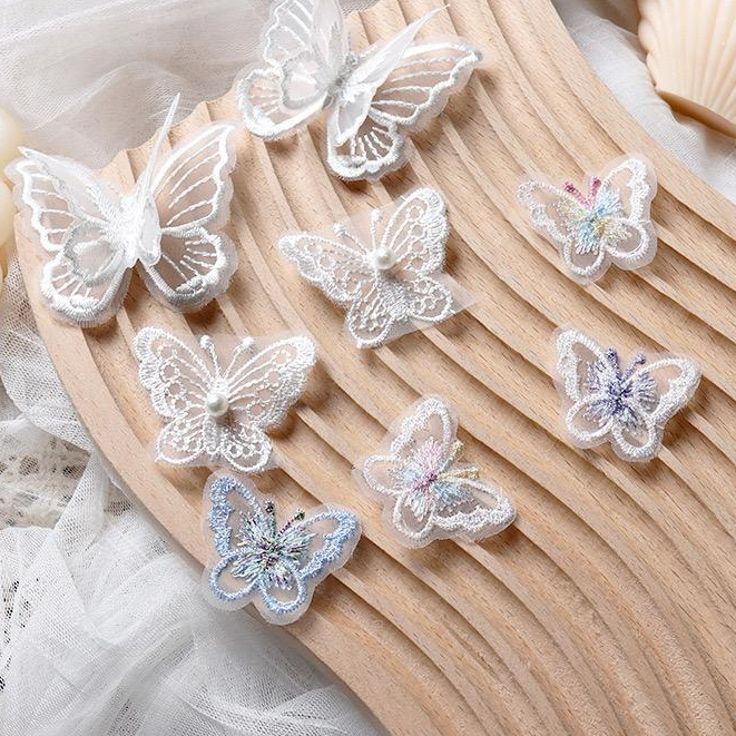 READY STOCK EzWrap.my 5Pcs/Pkt 3D Double layer Embroidery Butterfly ...