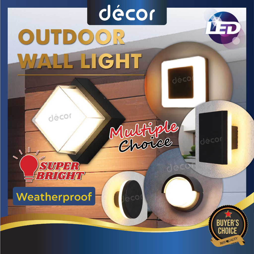 LED Outdoor Wall Light Weatherproof Outdoor Wall Lamp 10W 12W 18W LED ...