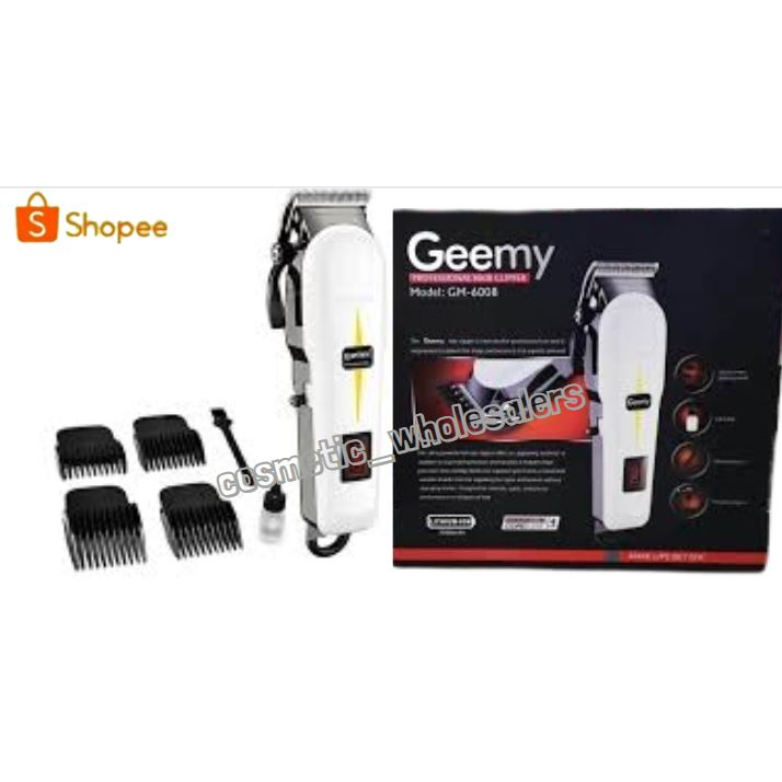 100% Original, GEEMY Rechargeable Professional Hair Clipper Trimmer ...