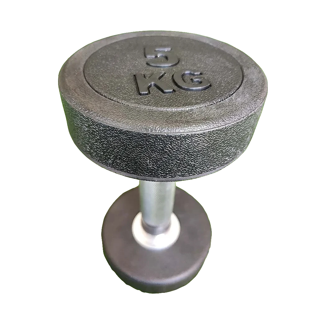 Dumbbell 2.5kg 5kg 7.5kg 10kg 12.5kg 17.5kg Rubber Coat Round Weight Lifting Training Workout ...