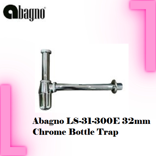 Abagno LS-31-300E Chromed Basin Bottle Trap / Perangkap Botol Sinki ...