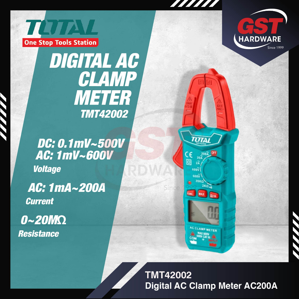 Total Clamp Meter AC Clamp Meter TMT46003 Currect Voltage Tester Meter ...