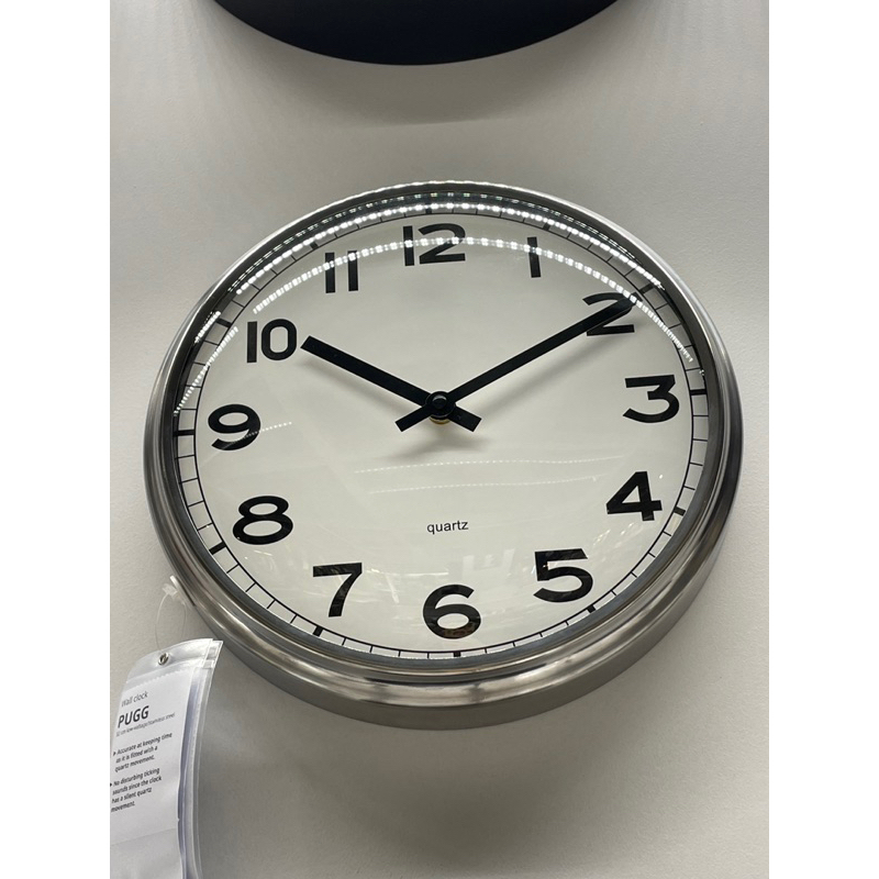 Wall clock, low-voltage/stainless steel, 32 cm | Shopee Malaysia
