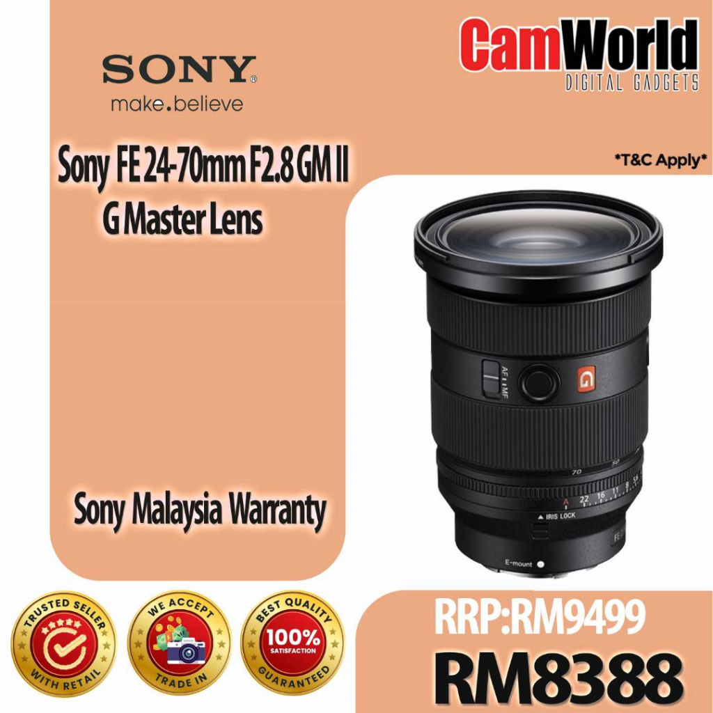 Sony 24-70mm f2.8GM II ( G MASTER LENS ) | Shopee Malaysia