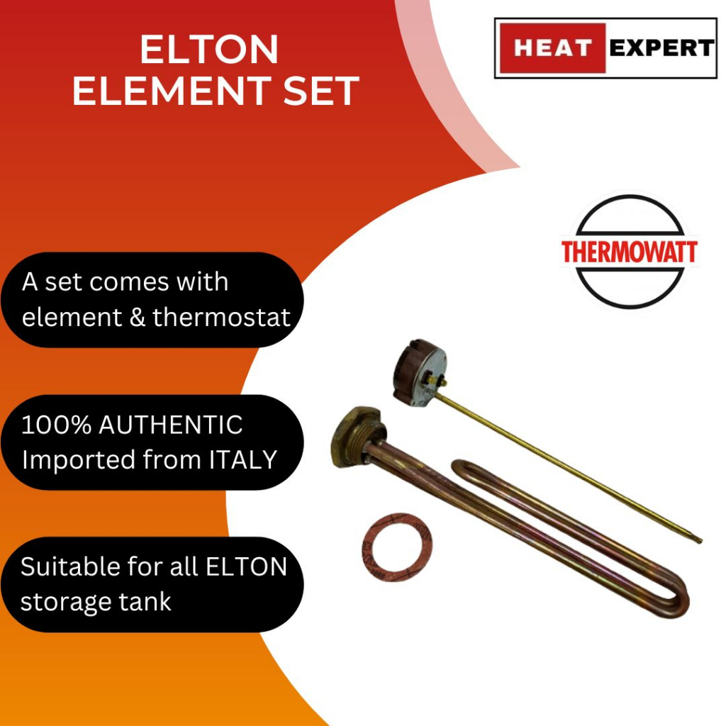 Elton Element Set from Italy 100% authentic element and thermostat for ...