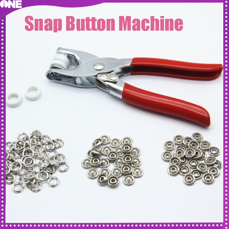 Fjone 1 Pcs Rivet Tool Snap Button Machine Plier Tool 25 Sets 9.5mm ...