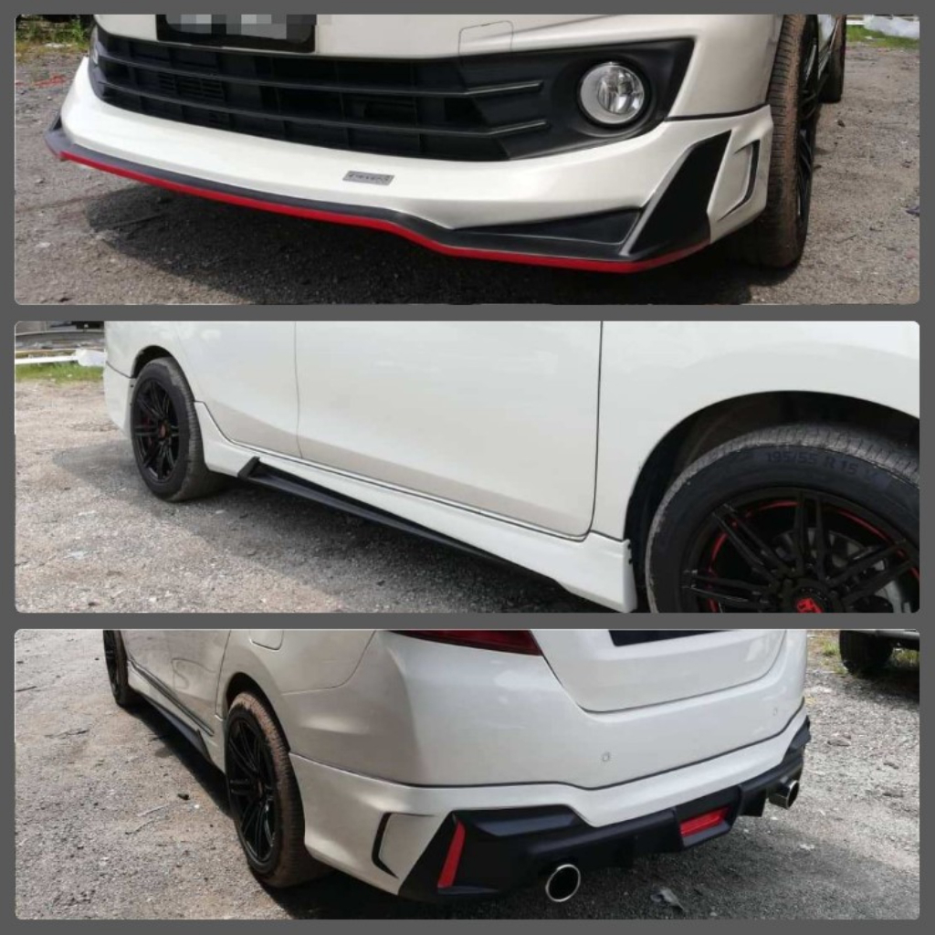 Perodua Bezza 1st Generation Drive 68 Skirting Bodykit PU Ready Stock ...