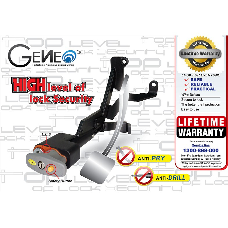 GENEO PEDAL LOCK FOR HONDA(PUSH START ONLY) | Shopee Malaysia