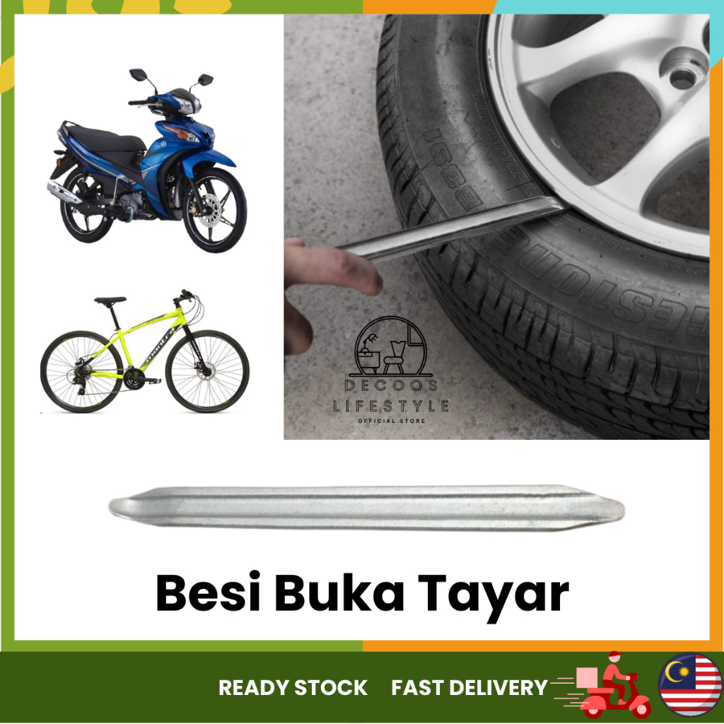 Sebatang Pembuka Tayar Motorsikal Besi Buka Tayar Metal Motorcycle Tire ...