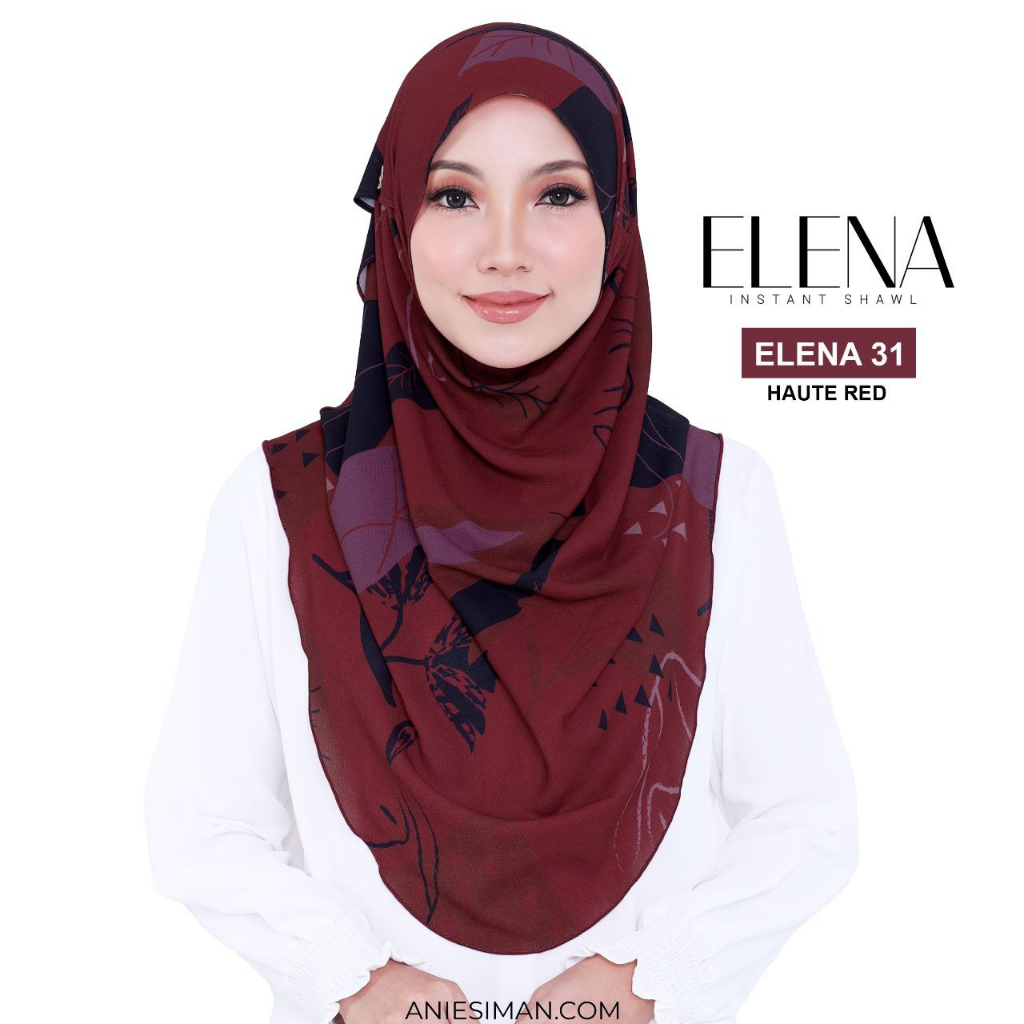 Instant Shawl ELENA || 3pcs RM100 || Chiffon bubble dgn Potongan butterfly || | Shopee Malaysia