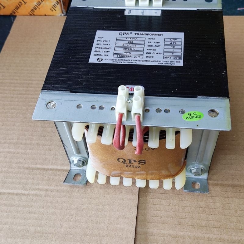 Qps 240vac 110vac 115vac Output 10amps Stepdown Transformer