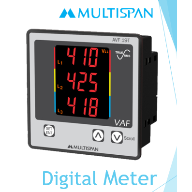 MULTISPAN digital meter with frequency vaf meter - AVF19T 96X96 ...