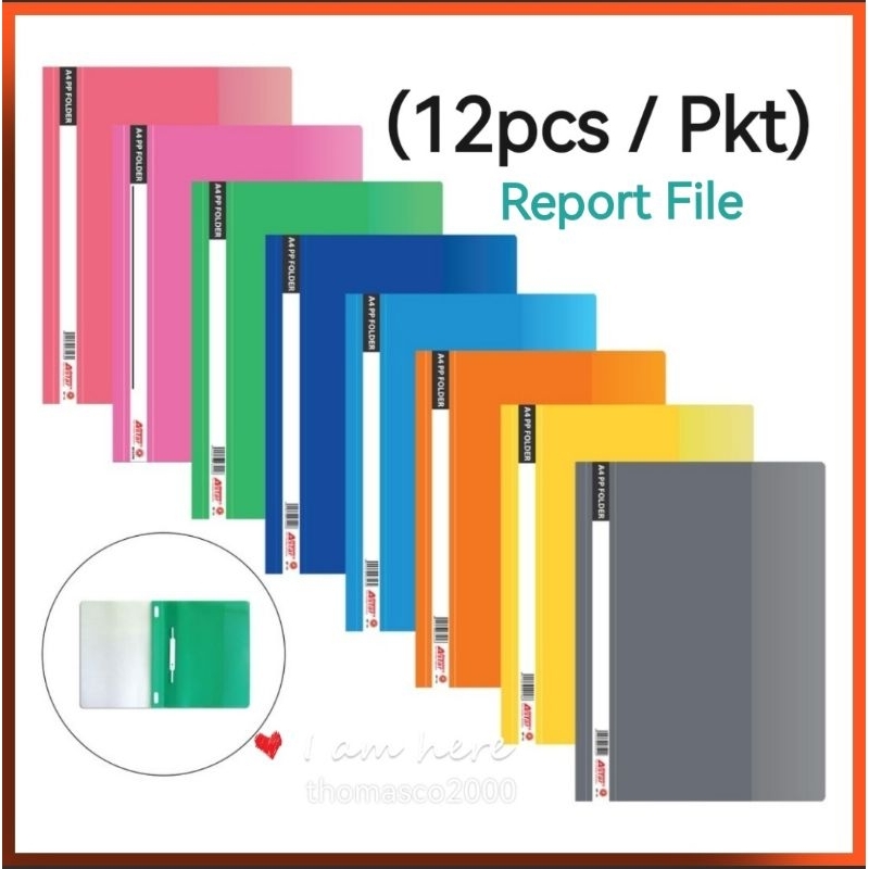 (12pcs/Pkt) Management File A4 / Report File Folder Colour / Fail ...