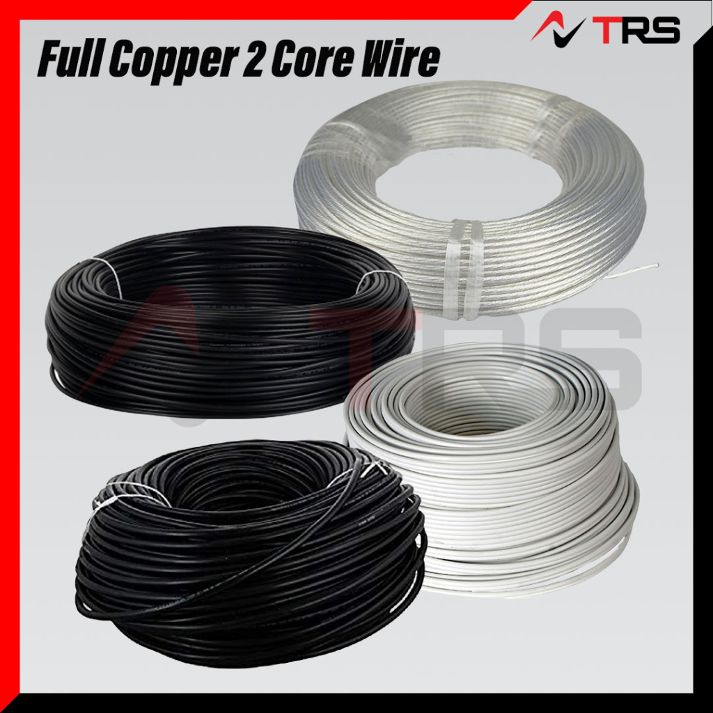 WIRE FULL COOPER Round Transparent / Black / White FOR Extend Pendant ...
