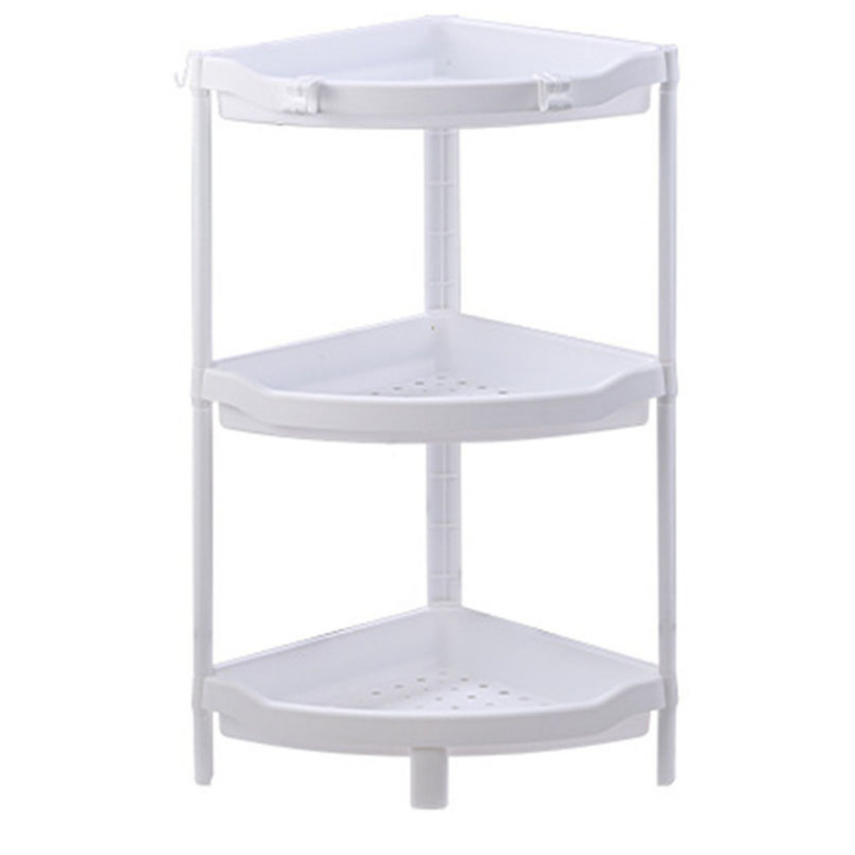 BATHROOM SHELF UNIT KITCHEN STORAGE SHELF CORNER SHELF STORAGE TROLLEY ...