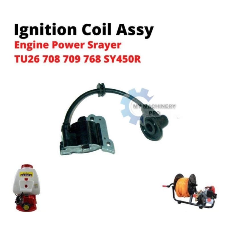 Mesin Pam Racun Power Sprayer TU26 708 709 Ignition Plug Coil Engine ...