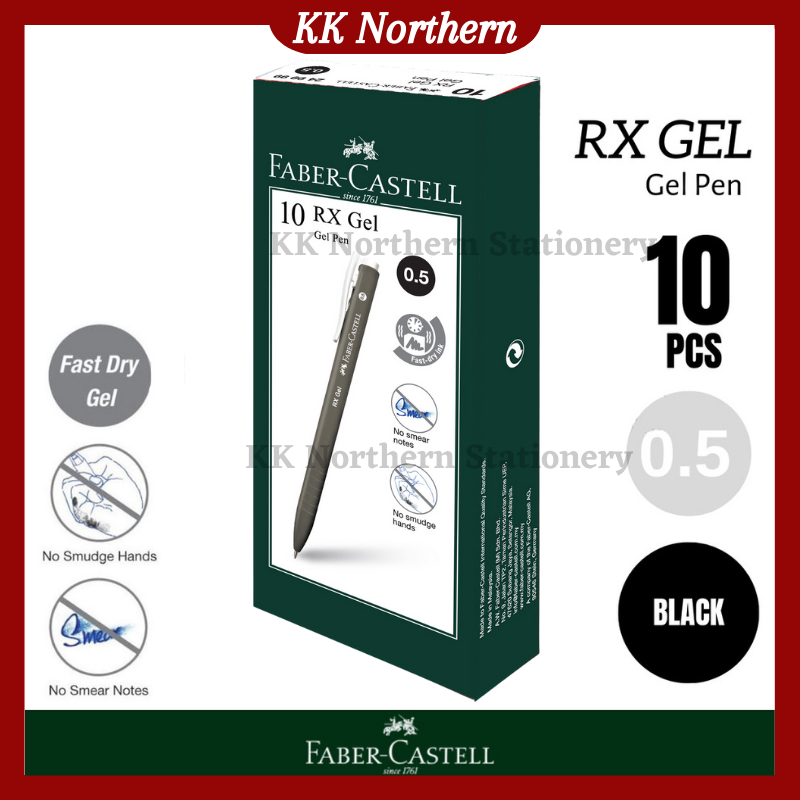 Faber-Castell RX GEL Gel Pen 10pcs/box 0.38mm / 0.5mm / 0.7mm Pen ...