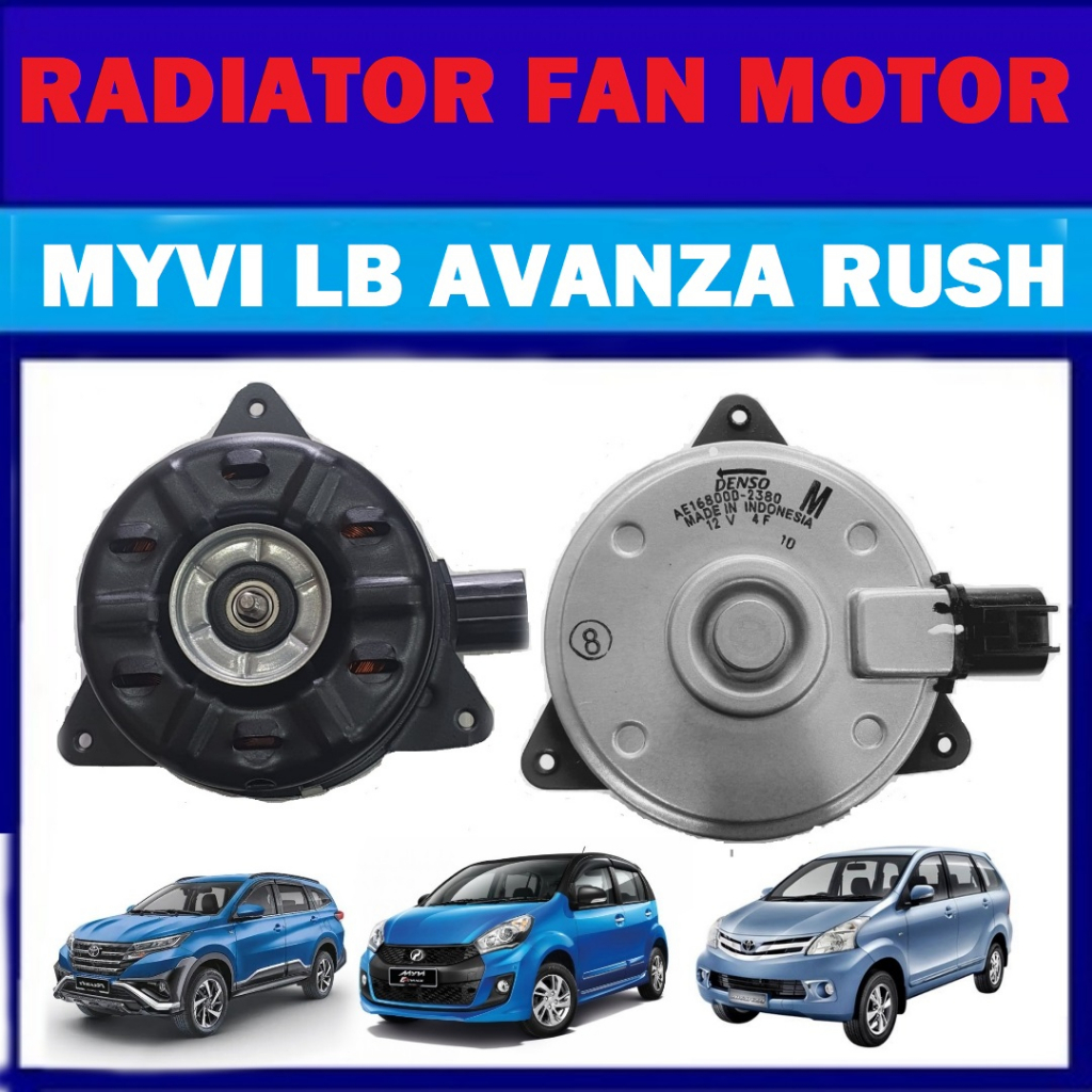 Radiator Fan Motor DENSO PERODUA MYVI LB TOYOTA AVANZA RUSH 168000-2380 ...