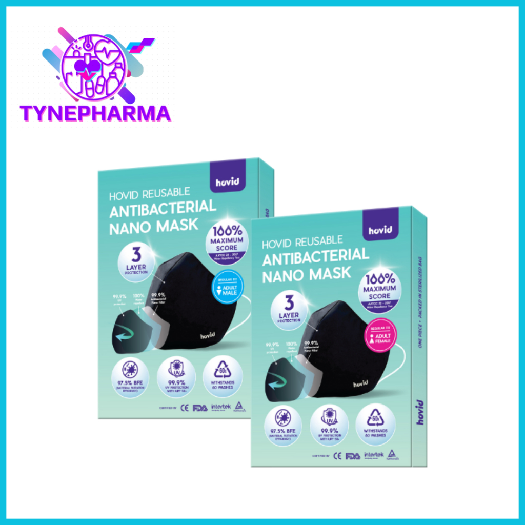 Antibacterial Nano Mask [HOVID] (REUSABLE) | Shopee Malaysia