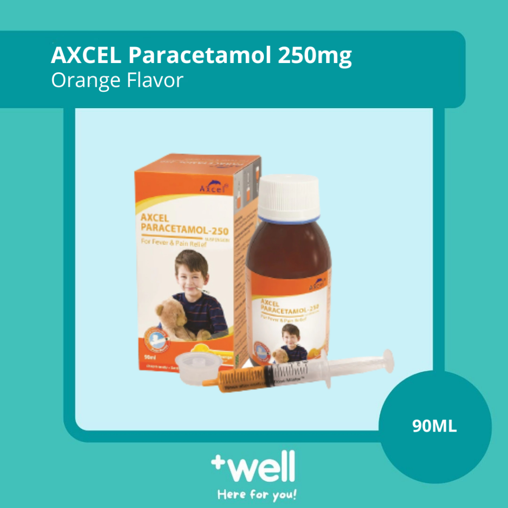 Axcel Paracetamol 250mg/5ml Syrup (orange) 100ml EXP: 06/2026 | Shopee ...