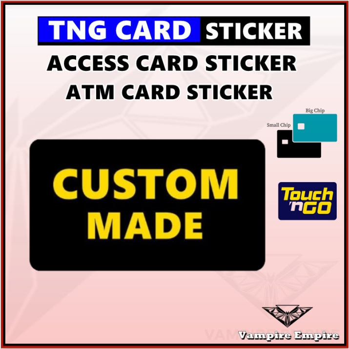 Custom Made Sticker - ATM Card Sticker - ACCESS Card Sticker - Touch n ...