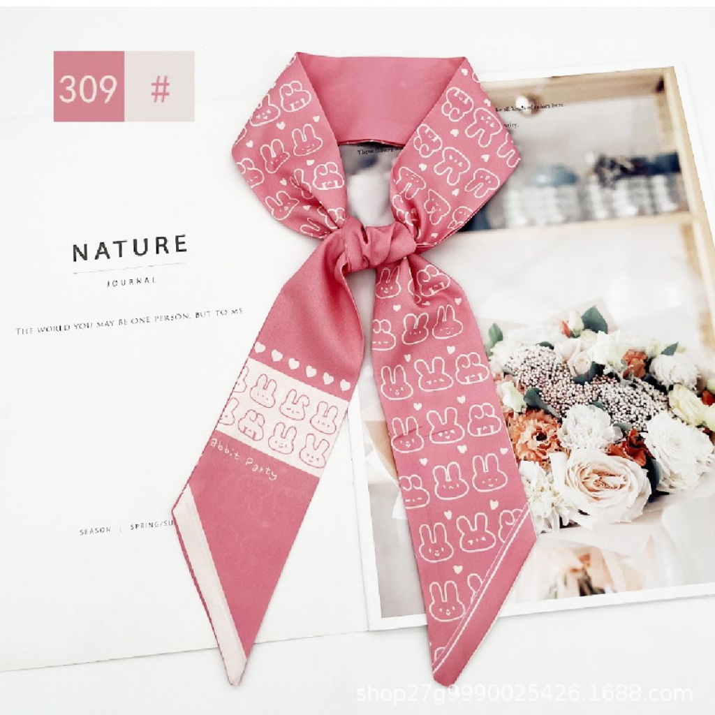 Twilly Scarf Bag KUROMI Cartoon Stella Loh Slik Handle protect Ribbon ...