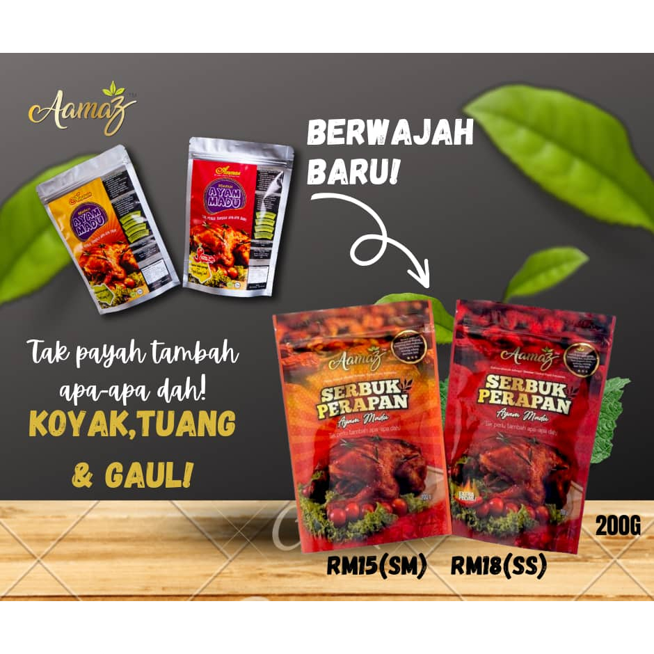 CHEF AMMAR AAMAZ Rempah Ayam Madu 200gm ( Original / Spicy ) | Shopee ...