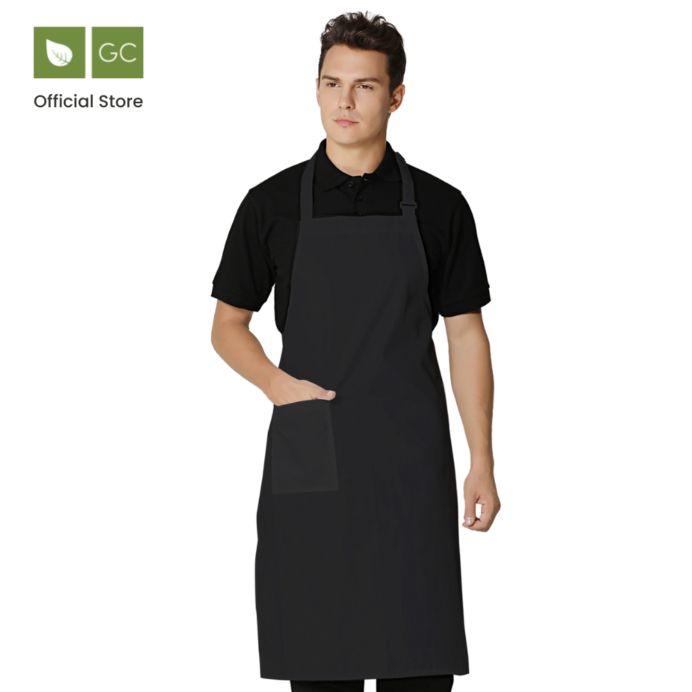 Black Bib Apron, Kitchen Apron | Shopee Malaysia